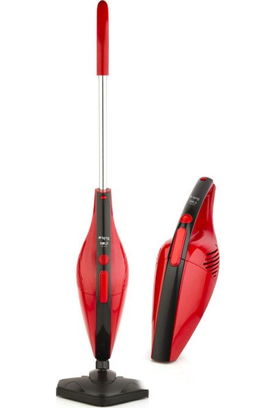 King K-368P Bold Dik Elektrikli Süpürge(Kırmızı)