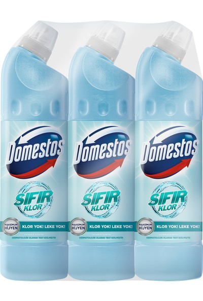 Domestos Sıfır Klor 675 ml Okyanus Esintisi - 3'lü Copack Domestos Sıfır Klor 675 ml Okyanus Esintisi - 3'lü Copack
