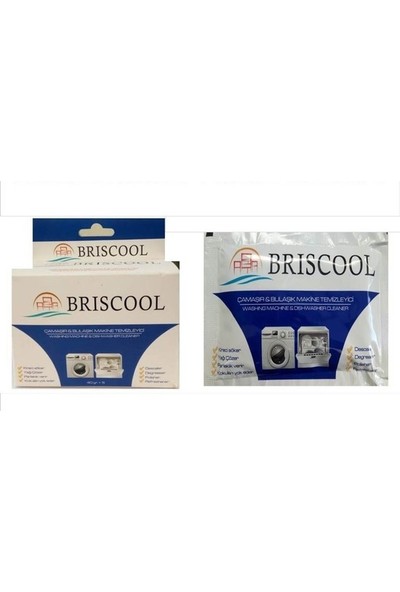 Briscool Çamaşır Bulaşık Makinesi Temizleyici-Kireç Sökücü 2 Adet (10 Tablet) Briscool Çamaşır Bulaşık Makinesi Temizleyici-Kireç Sökücü 2 Adet (10 Tablet)