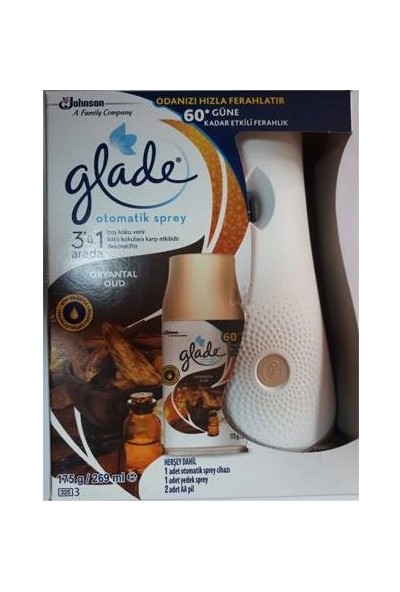 Glade Otomatik Oda Sprey Makine ve Yedek - Oryantal Oud