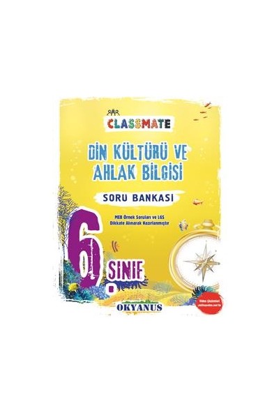 Okyanus 6. Sınıf Classmate Din Kültür Ve Ahlak Bilgisi Soru Bankası Okyanus 6. Sınıf Classmate Din Kültür Ve Ahlak Bilgisi Soru Bankası