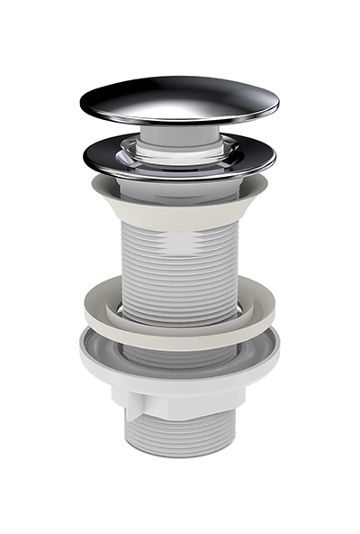 İz Yapı Klick Klack Taşmasız Bas Aç Metal Lavabo Sifonu