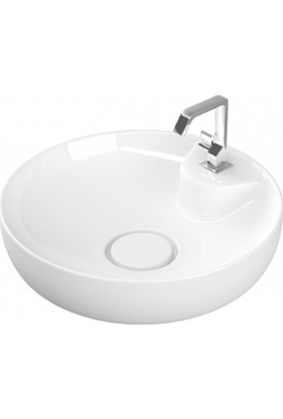 Lapino Vision Class Tezgah Üstü Beyaz Çanaklı Lavabo - 42 cm Lapino Vision Class Tezgah Üstü Beyaz Çanaklı Lavabo - 42 cm