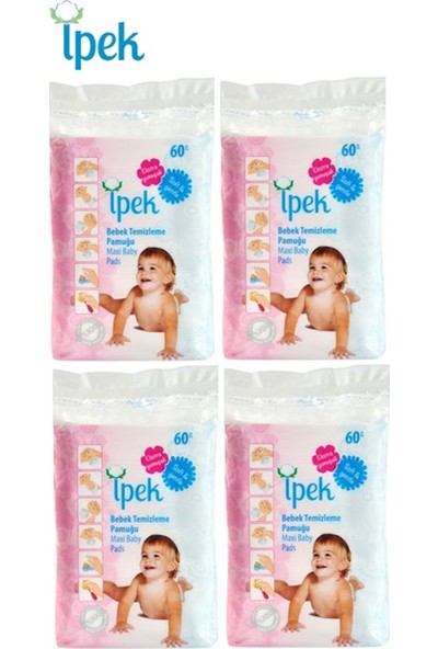 İpek Hidrofil Maxi Bebek Pedi 60'lı (4'lü Paket)