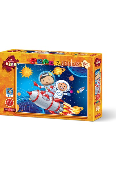 Art Çocuk Puzzle Uzay Keşfinde 50 Parça Puzzle Art Çocuk Puzzle Uzay Keşfinde 50 Parça Puzzle