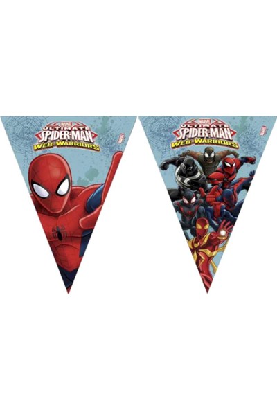 Kikajoy Spiderman Savaşçı Lisanslı Üçgen Bayrak Afiş Kikajoy Spiderman Savaşçı Lisanslı Üçgen Bayrak Afiş