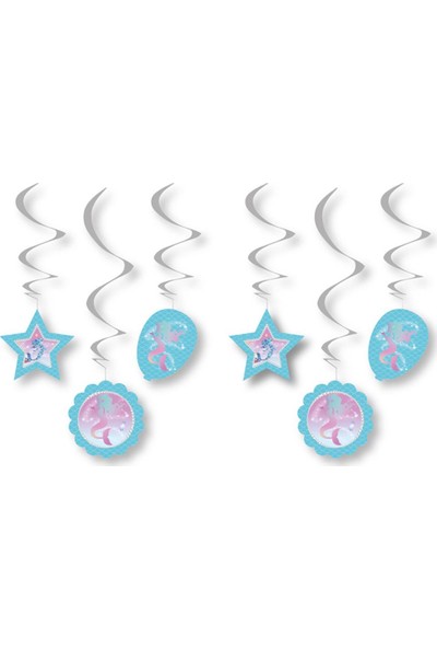 Kikajoy Deniz Kızı Spiral Sarkıt Süs 6'lı