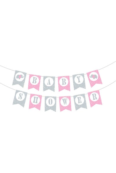 Kikajoy Baby Shower Pembe Harf Afiş Kikajoy Baby Shower Pembe Harf Afiş