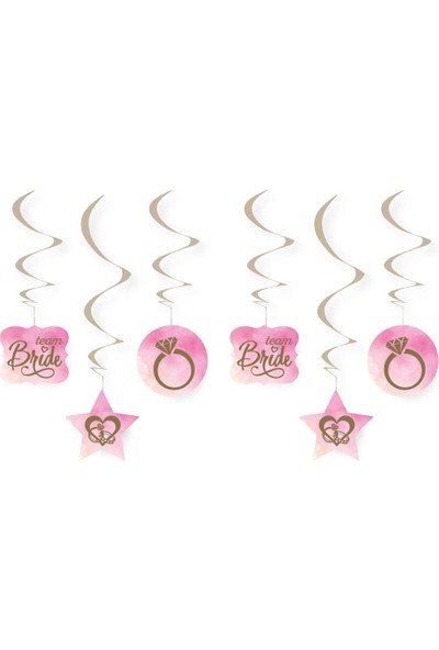 Kikajoy Team Bride Spiral Sarkıt Süs 6'lı Kikajoy Team Bride Spiral Sarkıt Süs 6'lı