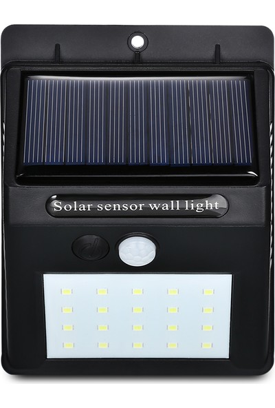 Triline Solar LED Güneş Enerjili Duvar Lambası 20 LED Triline Solar LED Güneş Enerjili Duvar Lambası 20 LED