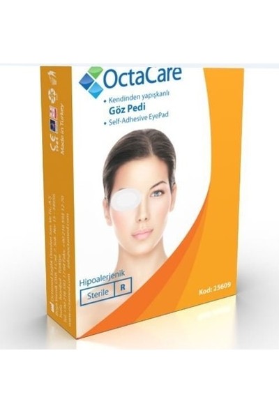 Octacare Steril Göz Pedi - 6,5 cm x 9,5 cm 5 Kutu 25 Adet Octacare Steril Göz Pedi - 6,5 cm x 9,5 cm 5 Kutu 25 Adet