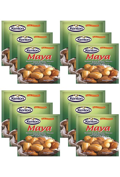 Kenton Instand Kuru Hamur Mayası 10 gr 12 Li Paket Kenton Instand Kuru Hamur Mayası 10 gr 12 Li Paket