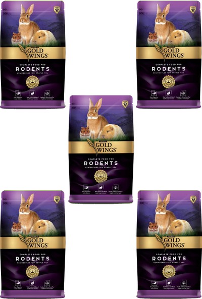 Gold Wings Premium Kemirgen Tavşan Hamster Yemi 750Gr X5 Ade Gold Wings Premium Kemirgen Tavşan Hamster Yemi 750Gr X5 Ade