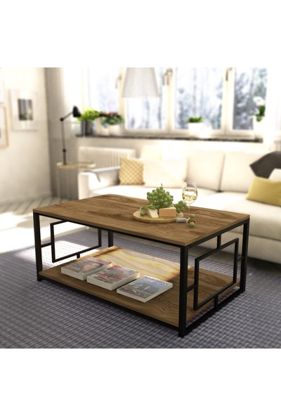 Decorotika Kelvin Orta Sehpa Ceviz Siyah