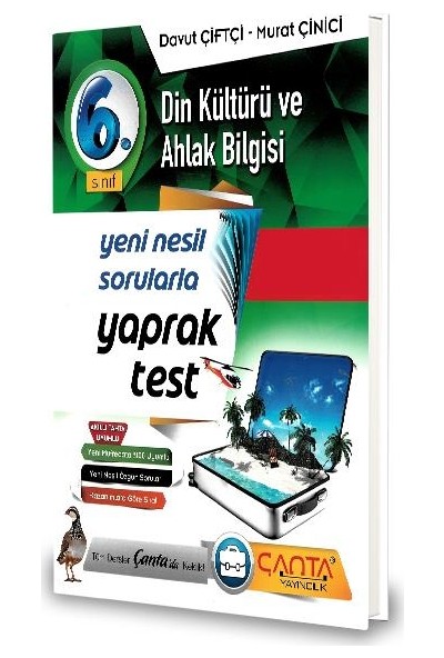 Çanta 6.Sınıf Din Kültürü Yaprak Test-2020 Davut Çiftçi - Murat Çinici Çanta 6.Sınıf Din Kültürü Yaprak Test-2020 Davut Çiftçi - Murat Çinici