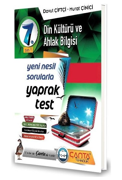 Çanta 7.Sınıf Din Kültürü Yaprak Test-2020 Davut Çiftçi - Murat Çinici Çanta 7.Sınıf Din Kültürü Yaprak Test-2020 Davut Çiftçi - Murat Çinici