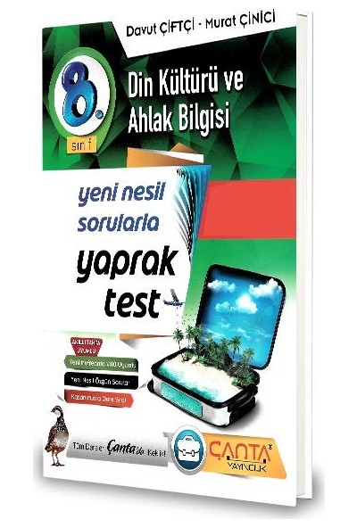 Çanta 8.Sınıf Din Kültürü Yaprak Test-2020 Davut Çiftçi - Murat Çinici Çanta 8.Sınıf Din Kültürü Yaprak Test-2020 Davut Çiftçi - Murat Çinici