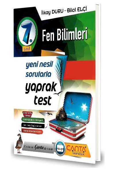 Çanta 7.Sınıf Fen Bilimleri Yaprak Test-2020 İlkay Duru - Bilal Elçi Çanta 7.Sınıf Fen Bilimleri Yaprak Test-2020 İlkay Duru - Bilal Elçi