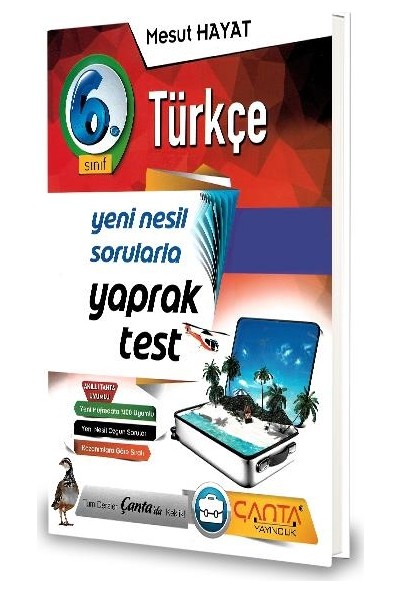 Çanta 6.Sınıf Türkçe Yaprak Test-2020 Mesut Hayat Çanta 6.Sınıf Türkçe Yaprak Test-2020 Mesut Hayat