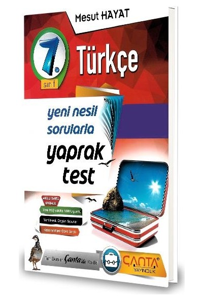 Çanta 7.Sınıf Türkçe Yaprak Test-2020 Mesut Hayat Çanta 7.Sınıf Türkçe Yaprak Test-2020 Mesut Hayat