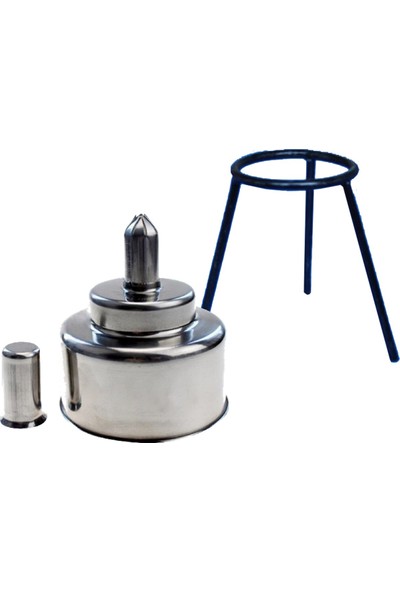 Ece İspirto Ocağı Paslanmaz Çelik 200 ml + Sac Ayağı
