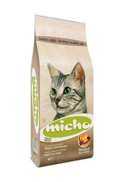 Micho Tavuklu (Hamsi ve Pirinç eşliğinde) Yetişkin Kedi Maması 1,5Kg Micho Tavuklu (Hamsi ve Pirinç eşliğinde) Yetişkin Kedi Maması 1,5Kg