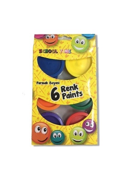 School Time 6'lı Parmak Boyası