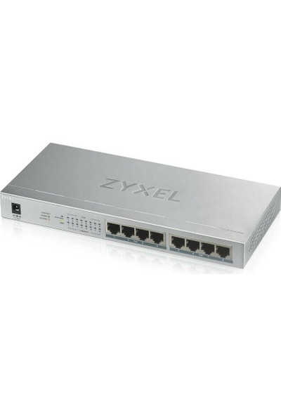 ZyXEL GS1008-HP, 8 Port Gigabit PoE+ 8 x PoE, 60 Watt Masaüstü Switch ZyXEL GS1008-HP, 8 Port Gigabit PoE+ 8 x PoE, 60 Watt Masaüstü Switch