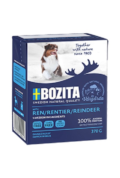 Bozita Naturals Geyikli Köpek Konservesi 370 g x 12 Adet