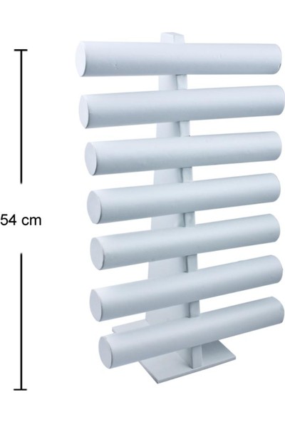 Aydın Dekor Deri Yedili Beyaz Bileklik-Saat Dekor Standı (Aydindecor)