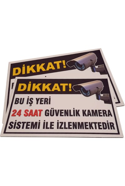 Umut Reklam Bu Iş Yeri 24 Saat Kamera İle İzlenmektedir Uyarı Levhası 50X30 Beyaz (3mm Kompozit) Umut Reklam Bu Iş Yeri 24 Saat Kamera İle İzlenmektedir Uyarı Levhası 50X30 Beyaz (3mm Kompozit)