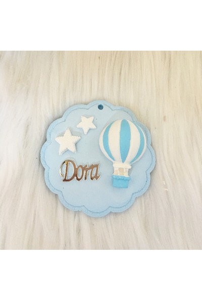 Buki'nin Atölyesi Kokulu Taş Mavi Uçan Balon Bebek Magneti (20 Adet)