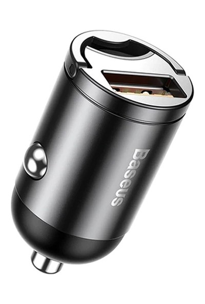 Baseus VCHX-A0G Tiny Star Mini USB Port 30W Hızlı Araç Şarj Cihazı Siyah Baseus VCHX-A0G Tiny Star Mini USB Port 30W Hızlı Araç Şarj Cihazı Siyah