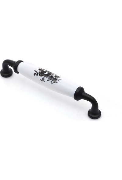 Arvax Porselen Görünüm Siyah Gül Kulp Dolap Çekmece Mobilya Kulpu Arvax Porselen Görünüm Siyah Gül Kulp Dolap Çekmece Mobilya Kulpu
