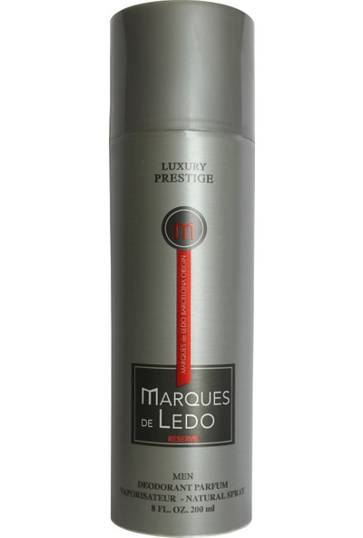 Luxury Prestige Marques De Ledo Parfüm Deodorant 200 ml Luxury Prestige Marques De Ledo Parfüm Deodorant 200 ml