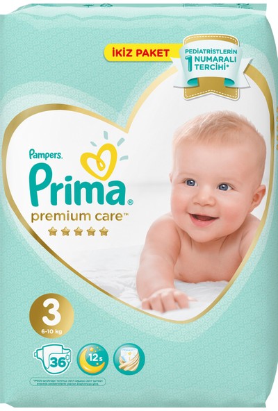 Prima Bebek Bezi Premium Care 3 Beden 36 Adet Midi Ekonomi Paketi Prima Bebek Bezi Premium Care 3 Beden 36 Adet Midi Ekonomi Paketi