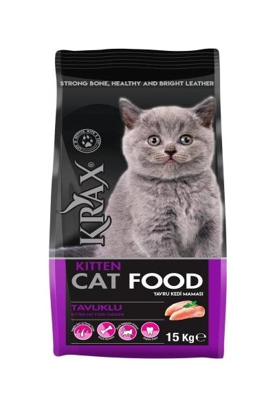 Krax Kitten Tavuklu Yavru Kedi Maması 15 kg Krax Kitten Tavuklu Yavru Kedi Maması 15 kg