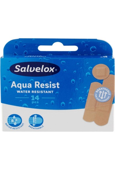 Salvelox Aqua Resist Suya Dayanıklı Yara Bandı 14 Adet Salvelox Aqua Resist Suya Dayanıklı Yara Bandı 14 Adet