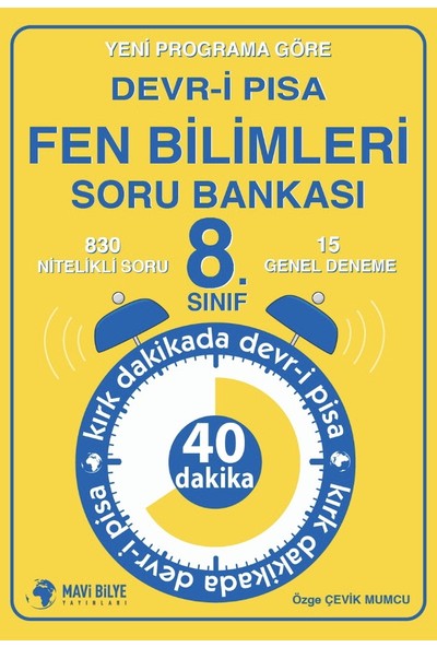 Mavi Bilye Yayınları Yeni Programa Göre Devr-İ Pısa Fen Bilimleri Soru Bankası Mavi Bilye Yayınları Yeni Programa Göre Devr-İ Pısa Fen Bilimleri Soru Bankası