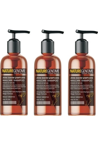 Nature Genome Tırnak Mantarı Şampuanı 3 Adet