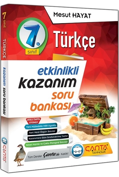 Çanta Yayınları 7.sınıf Türkçe Etkinlikli Kazanım Soru Bankası 2020 Çanta Yayınları 7.sınıf Türkçe Etkinlikli Kazanım Soru Bankası 2020