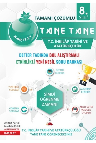 Nar Test Yayınları Tane Tane İnkılap Tarihi ve Atatürkçülük Soru Bankası Nar Test Yayınları Tane Tane İnkılap Tarihi ve Atatürkçülük Soru Bankası