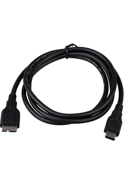Type C USB 3.1 To Mikro USB B Harddisk Şarj ve Data Kablosu 1 m Type C USB 3.1 To Mikro USB B Harddisk Şarj ve Data Kablosu 1 m