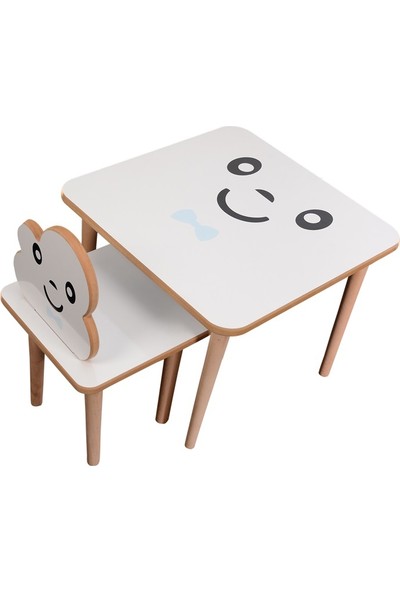 Webkapinda Ahşap Çocuk Masa Sandalye Takımı 1 Sandalye 1 Masa Erkek Stickerlı Webkapinda Ahşap Çocuk Masa Sandalye Takımı 1 Sandalye 1 Masa Erkek Stickerlı