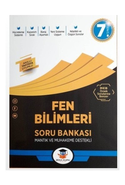 7.Sınıf Fen Bilimleri Soru Bankası Zeka Küpü Yayınları 7.Sınıf Fen Bilimleri Soru Bankası Zeka Küpü Yayınları