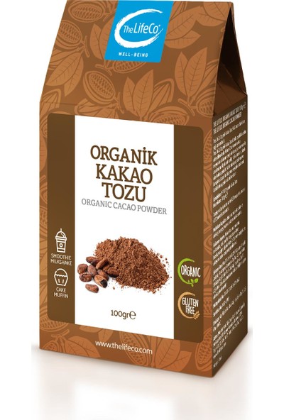 TheLifeCo Organik Kakao Tozu 100 gr