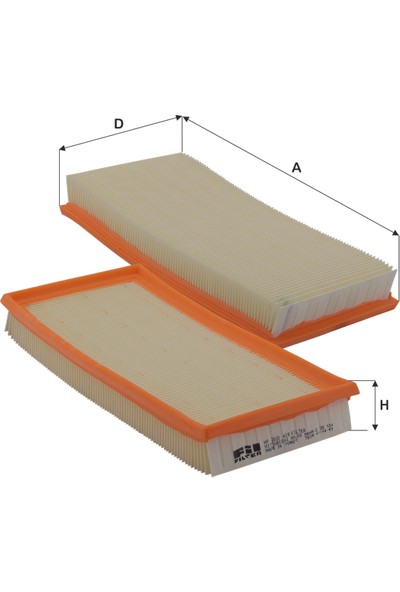 Real Filter Mitsubishi Carisma 1.3-1.6-1.8 (1995-2006) Hava Filtresi-Mr127077-Mr239024-C35124-Lx504-Ap180