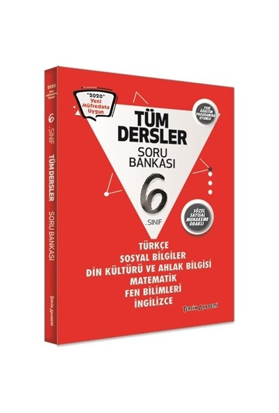 Tercih Akademi 6. Sınıf Tüm Dersler Soru Bankası Tercih Akademi 6. Sınıf Tüm Dersler Soru Bankası