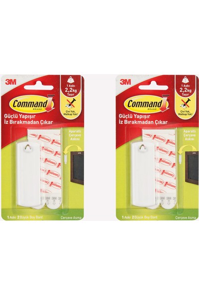 Command 17040 Çerçeve Askısı ( Güçlü Yapışır Iz Bırakmadan Çıkar ) Command 17040 Çerçeve Askısı ( Güçlü Yapışır Iz Bırakmadan Çıkar )