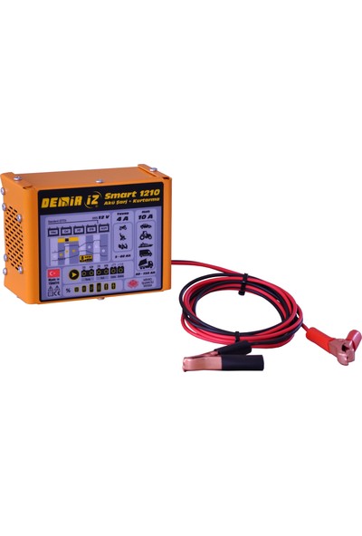Demiriz Smart 1210 Yerli Üretim Akıllı Akü Şarj + Kurtarma Cihazı Demiriz Smart 1210 Yerli Üretim Akıllı Akü Şarj + Kurtarma Cihazı